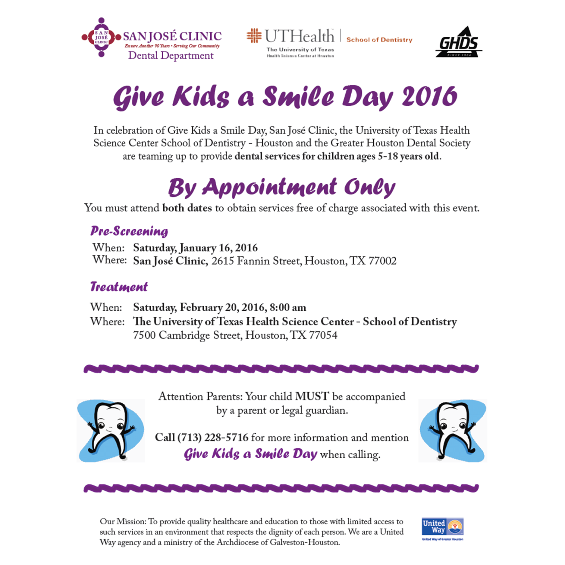 “Give Kids a Smile” – Opportunity for Free Dental Work for Children ...